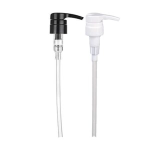 universal shampoo/conditioner dispenser pump for bottles, leak proof, pump top fits 1 l/33.8 oz bottles, 28/410 neck size, (variety pack of 2)