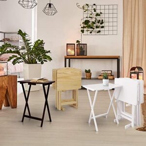 Casual Home 5pcs Set-White Tray Table