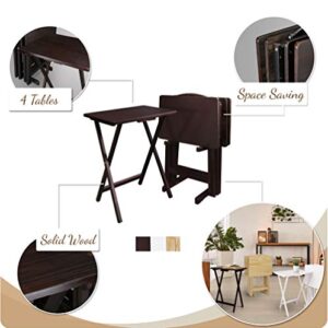 Casual Home 5pcs Set-White Tray Table