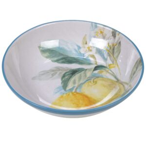 certified international citron 144 oz. serving bowl, 13" diam x 3", multicolored