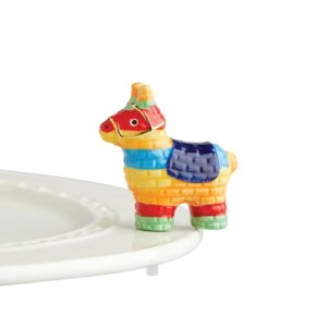 nora fleming hand-painted mini: party animal (pinata) a222