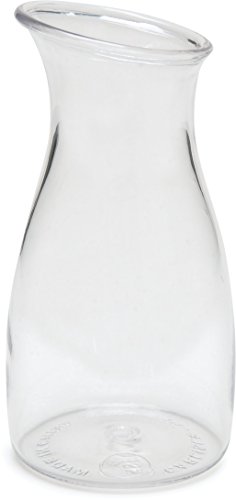 Carlisle FoodService Products 7090007 Cascata Carafe Juice Jar Beverage Decanter Only, Plastic, .25 L, Clear, 1 Count (Pack of 1)