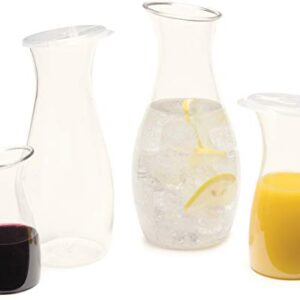 Carlisle FoodService Products 7090007 Cascata Carafe Juice Jar Beverage Decanter Only, Plastic, .25 L, Clear, 1 Count (Pack of 1)