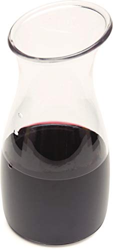 Carlisle FoodService Products 7090007 Cascata Carafe Juice Jar Beverage Decanter Only, Plastic, .25 L, Clear, 1 Count (Pack of 1)