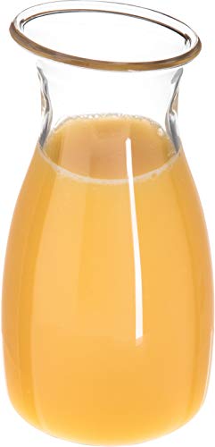 Carlisle FoodService Products 7090007 Cascata Carafe Juice Jar Beverage Decanter Only, Plastic, .25 L, Clear, 1 Count (Pack of 1)