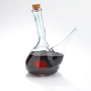 La Tienda Glass Porron Wine Pitcher (34 oz capacity)