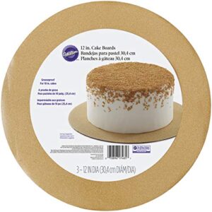 wilton round gold glitter cake boards, corrugate, 1.27 x 30.48 x 30.48 cm