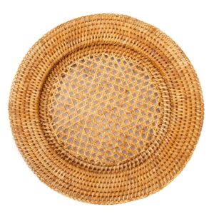 Artifacts Rattan Charger, One Size, Honey Brown