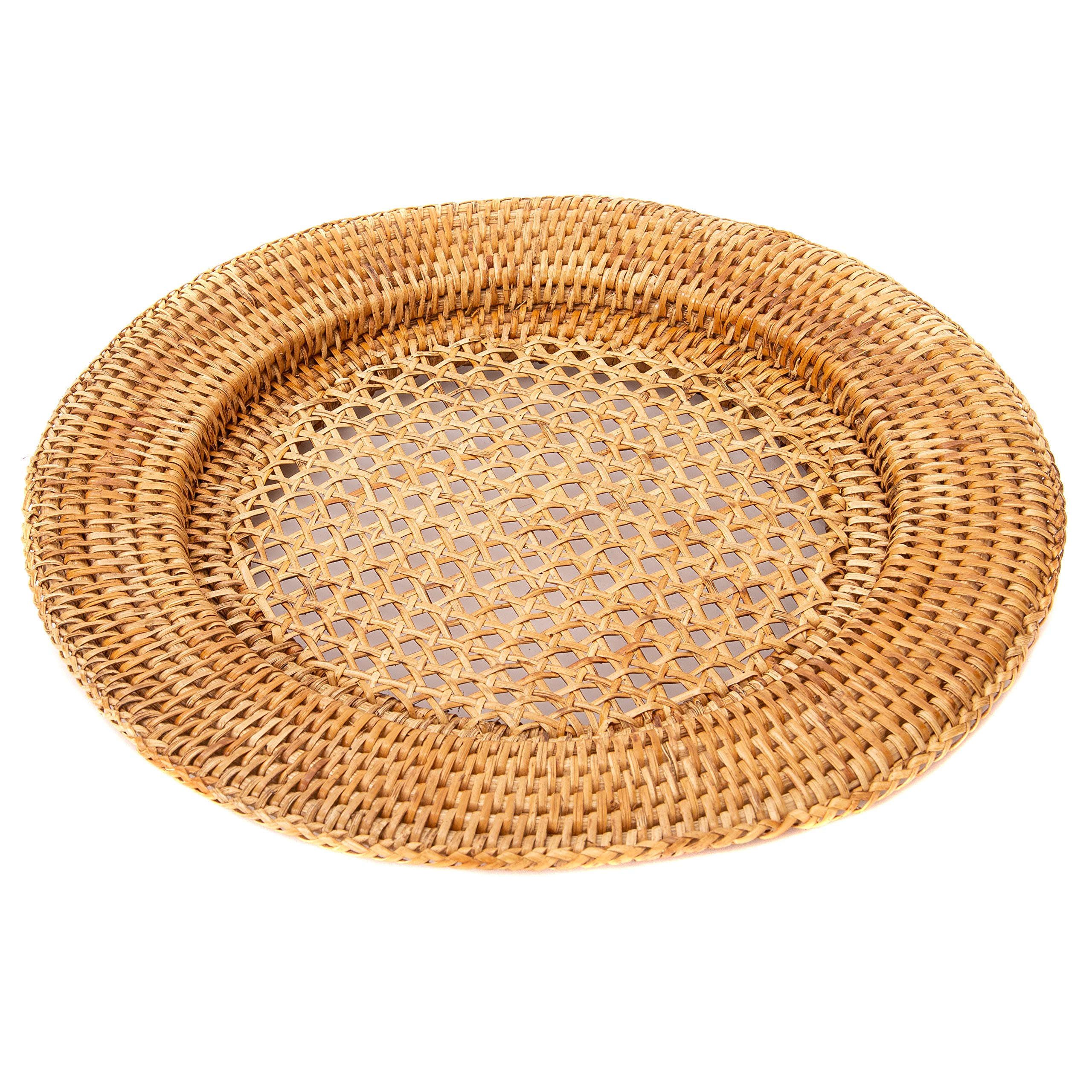 Artifacts Rattan Charger, One Size, Honey Brown