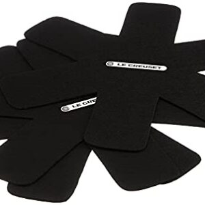 Le Creuset Felt Pan Protectors, Set of 3, 16" Diameter, Black