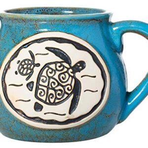 Cape Shore Handcrafted Bean Pot Stoneware 16oz Mug, Multiple Styles Available (Turtle)