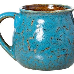 Cape Shore Handcrafted Bean Pot Stoneware 16oz Mug, Multiple Styles Available (Turtle)