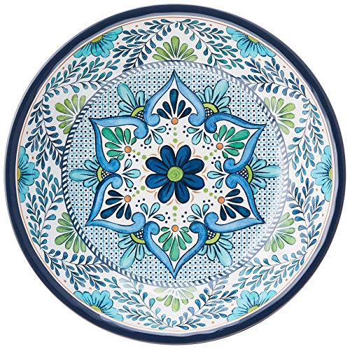 Certified International Talavera Melamine 13.75" x 2.75" Large Serving Bowl, Multicolor -