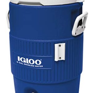 Igloo Seat Top Beverage Cooler with Cup Dispenser (5-Gallon, Ocean Blue)