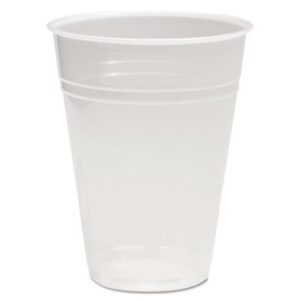 "translucent plastic hot/cold cups, 9 oz, 2500/ct"