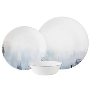 corelle boutique tranquil reflections 12-piece dinnerware set, service for 4