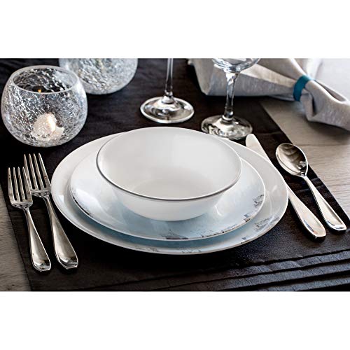 Corelle Boutique Tranquil Reflections 12-Piece Dinnerware Set, Service for 4