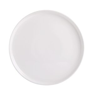 Gibson Home Oslo 8-Piece Porcelain Chip and Scratch Resistant Dinner Plate Set, White