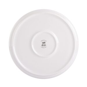 Gibson Home Oslo 8-Piece Porcelain Chip and Scratch Resistant Dinner Plate Set, White