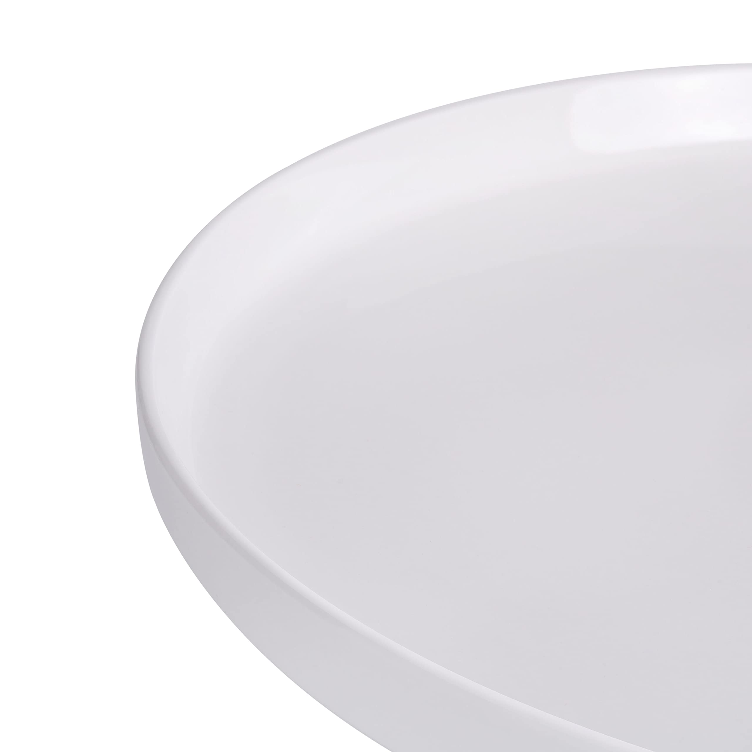 Gibson Home Oslo 8-Piece Porcelain Chip and Scratch Resistant Dinner Plate Set, White