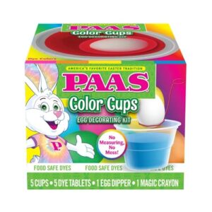 paas color cups egg decorating kit - america's favorite easter tradition