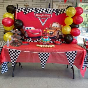 Race Car Cupcake Stand 3 Tier Red Car Theme Cake Stand Party Decoration,Racing Truck Party Cupcake Tower Boy Baby Shower Happy Birthday Supplies