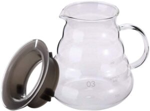 800ml clear glass range coffee server,standard glass coffee carafe, coffee pot