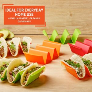 Imusa Taco Holder, 6 Pack, Green, Orange, Red