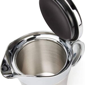 Stainless-Steel Double Insulated Gravy Boat - Sauce Jug with Hinged Lid, Ideal for Gravy or Cream at Thanksgiving, Dishwasher safe - 16 oz/450 ml