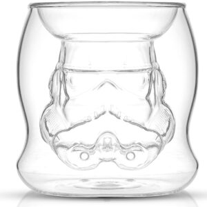 JoyJolt Star Wars Stormtrooper 3D Helmet 6.5oz Double Wall Glass Coffee Cup. From The Star Wars Coffee Mug, Glass Coffee Cups, Espresso Cups and Tea Cups Collection of Double Wall Glasses.