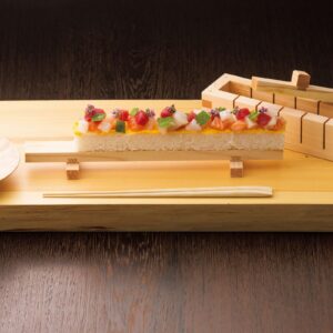 EDOYA Hinoki Wood Sushi Press Mold Oshizushi Made in Japan 5 slices(8.3×3 inch)