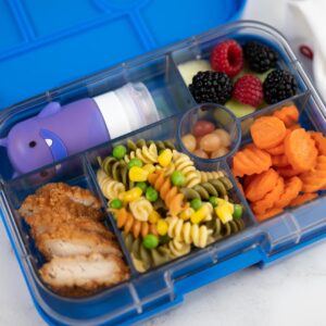 Yumbox Silicone Squeeze Bottle (Set of 3 - Funny Monsters) Leakproof Mini Condiment Squeeze Bottles, Sauce Containers for Lunch Box, salad dressing bottles with flip cap, easy fill and clean.