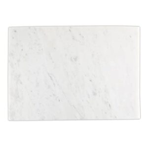 Santa Barbara Design Studio Table Sugar Waterfall Pedestal Cheese Board, 14" x 10", White Marble