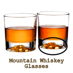 Whiskey Decanter Glasses Gift Set - 4 Whiskey Glasses - Airtight Stopper for Wine, Bourbon, Brandy, Juice, Water - Decanter Sets For Men Christmas Gifts for Dad Boyfriend Husband Him - Bezrat