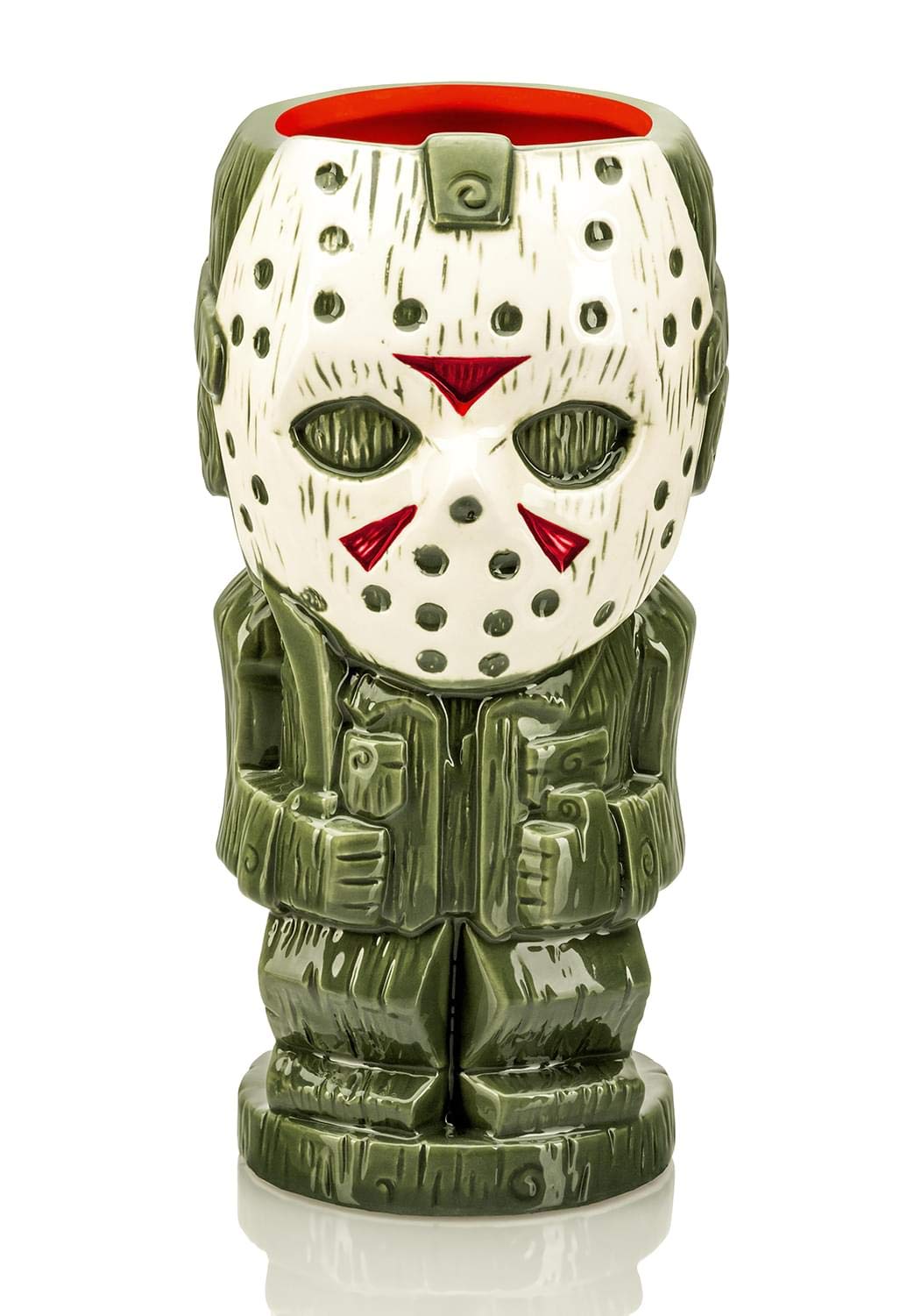 Friday The 13th Geeki Tikis Jason Voorhees Mug | Official Horror Collectible Tiki Style Ceramic Cup | Holds 26 Ounces