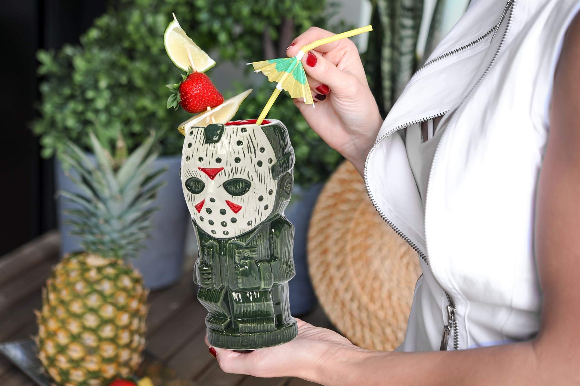 Friday The 13th Geeki Tikis Jason Voorhees Mug | Official Horror Collectible Tiki Style Ceramic Cup | Holds 26 Ounces