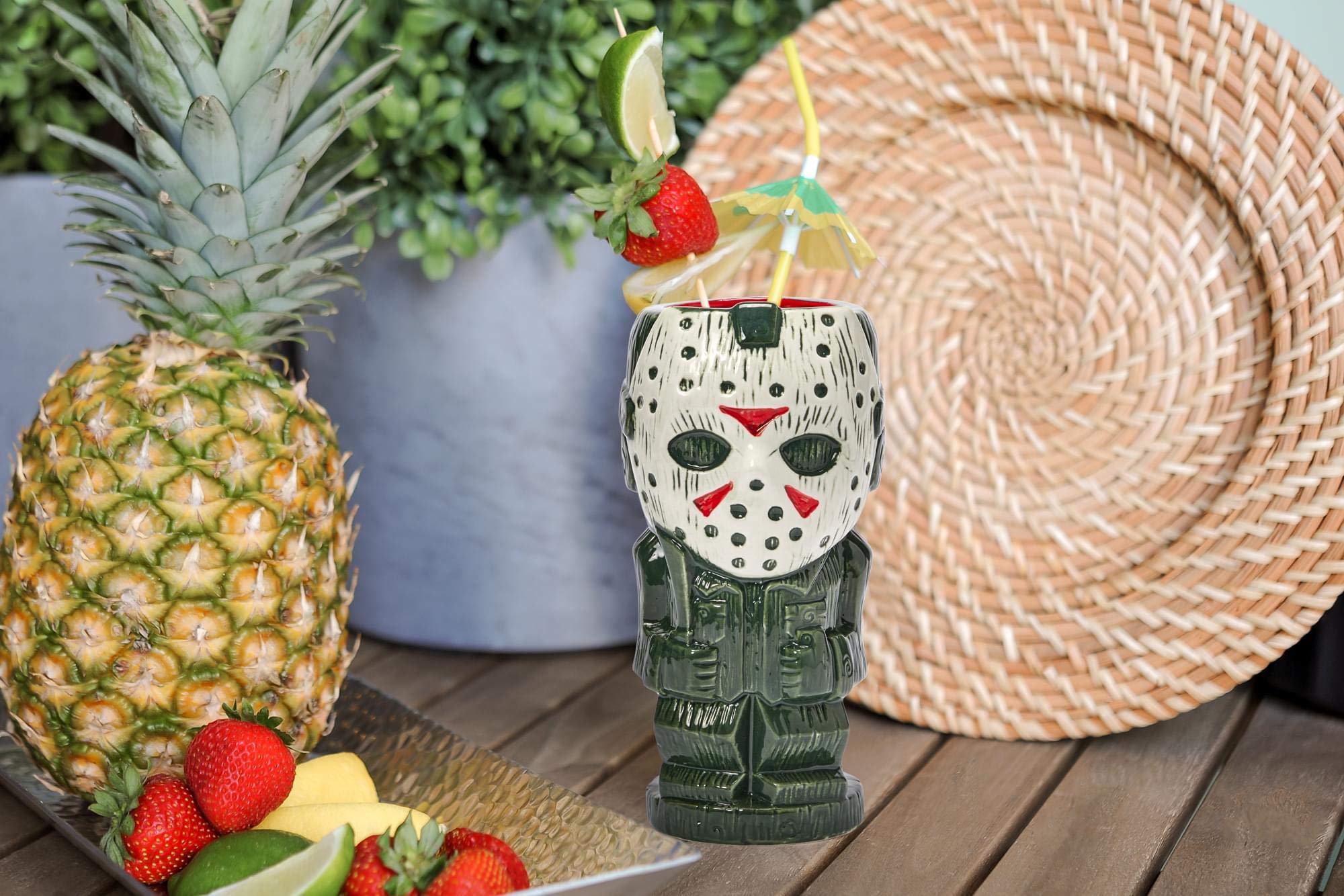 Friday The 13th Geeki Tikis Jason Voorhees Mug | Official Horror Collectible Tiki Style Ceramic Cup | Holds 26 Ounces