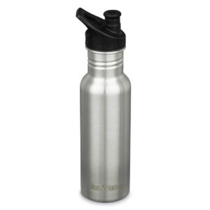 klean kanteen classic narrow sport cap brushed stainless bottle 532ml, 1 ea