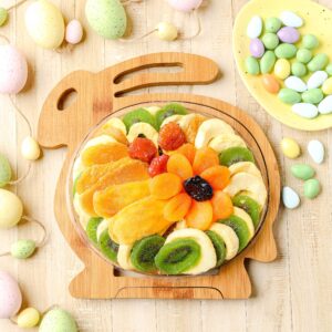 Easter Gift Basket | Healthy Assorted Dried Fruit and Nut Natural Snack Gift Tray | Fast Prime Delivery, Easter Egg Food Tray- Office, Men, Woman, Him, Her Husband, Wife, Families | Bonnie and Pop