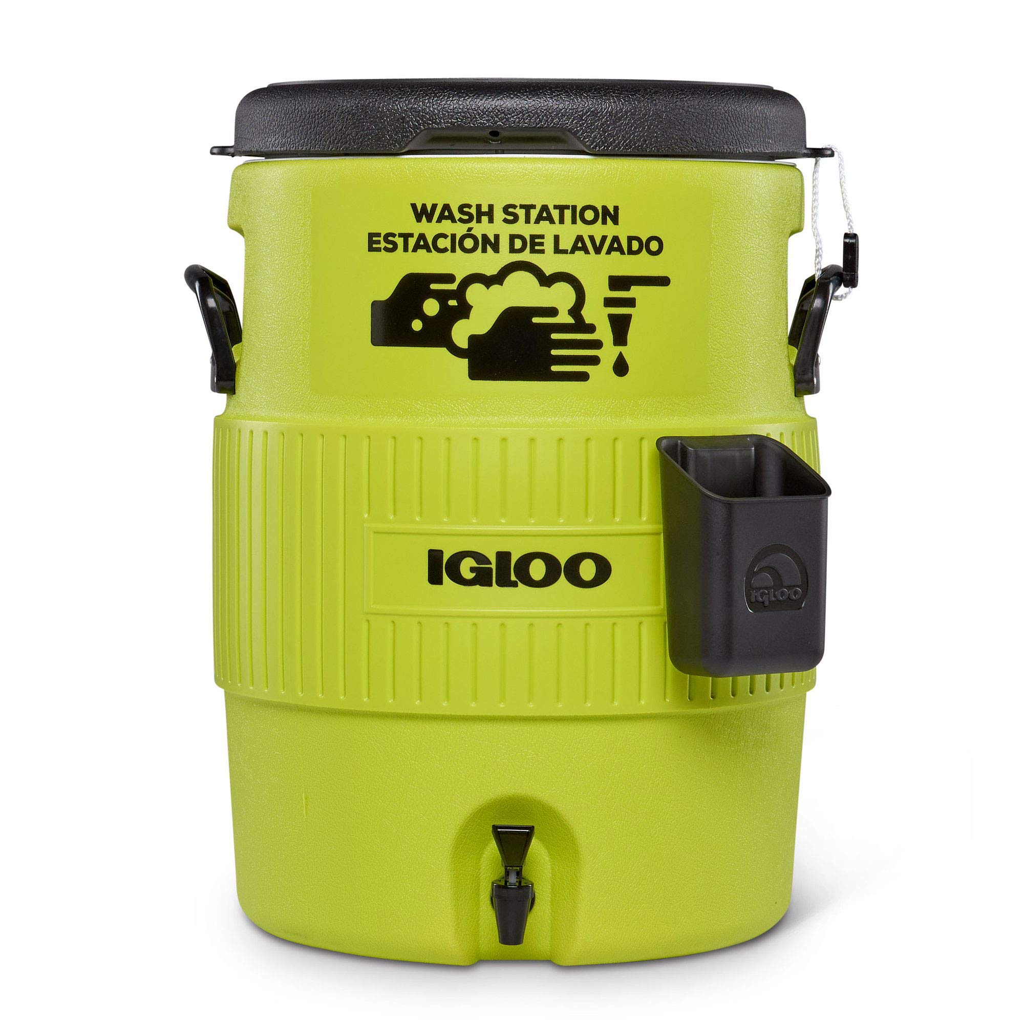 Igloo Hardsided Commerical Acid Green 10-Gallon Seat Top Wash Station