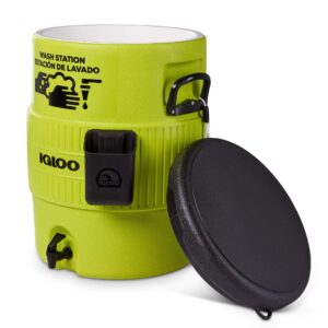 Igloo Hardsided Commerical Acid Green 10-Gallon Seat Top Wash Station