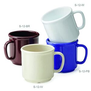 G.E.T. S-12-BR-EC Shatter-Resistant Coffe Mug, 12 Ounce, Brown (Set of 4)