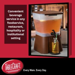 Tablecraft 3 Gal Slimline Beverage Dispenser