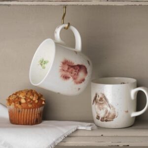 Royal Worcester Wrendale Designs Treetop Redhead Mug | 14 Ounce Large Coffee Mug with Squirrel Design | Made from Fine Bone China | Microwave and Dishwasher Safe