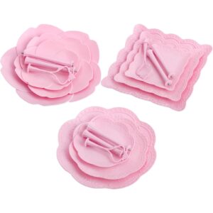 Tosnail 3 Pack 3 Tiers Plastic Cupcake Stand Dessert Stand Tiered Serving Trays with Pink Rod Candy Pastry Holders for Baby Shower, Wedding and Party - Pink Rod