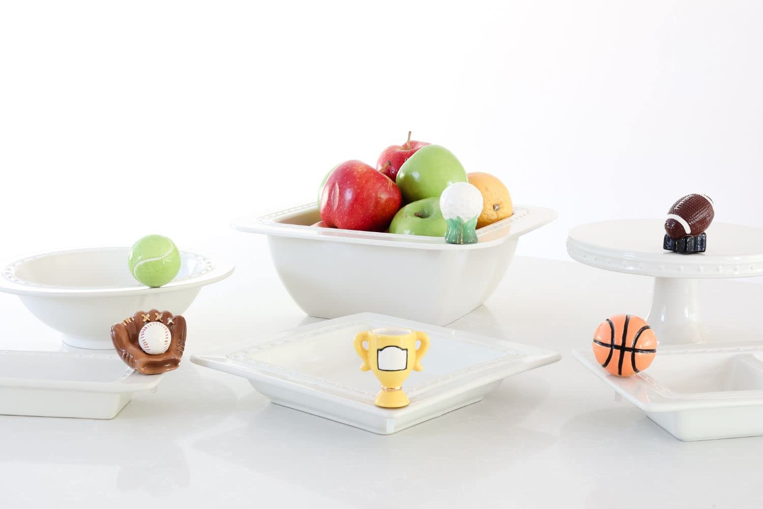 nora fleming Hoop, There It Is! (Basketball) A233 - Hand-Painted Ceramic Unique Décor - Summer Minis for the Home and Office