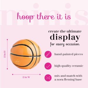 nora fleming Hoop, There It Is! (Basketball) A233 - Hand-Painted Ceramic Unique Décor - Summer Minis for the Home and Office