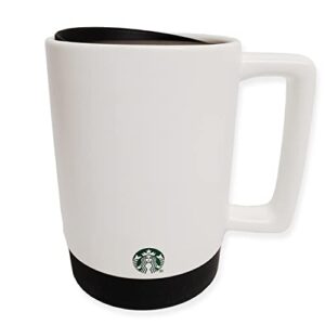 Starbucks 2023 White Mug w/Rubber Bottom & Lid | 14oz