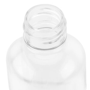 MAHIONG 64 PCS 4 oz Plastic Squeeze Bottles, Round Dispensing Bottles with Twist Top Cap for Crafts, Kitchen, Household, Clear