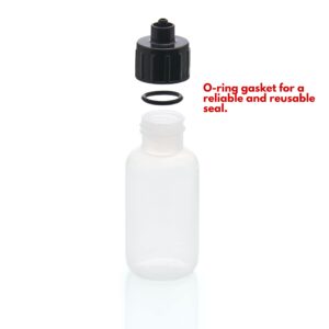 Dispense All - 60ml (2oz) Multipurpose Small Squeeze Bottle Kit with Dispensing Tips (2 Pack)